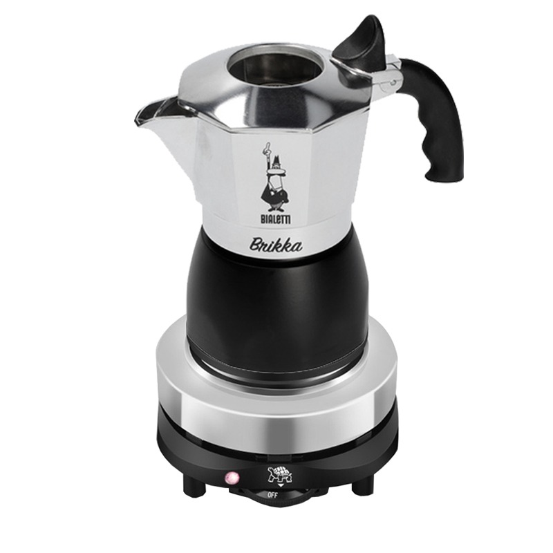 Combo Home coffee | Ấm Moka pot Bialetti Brikka + Bếp điện mini 500W - iCup
