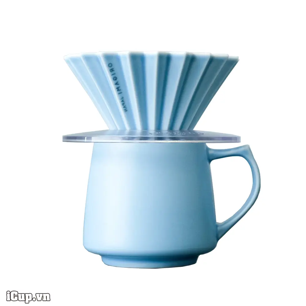 Combo Ceramic Origami | Phễu sứ + Server Aroma + Đế nhựa chính hãng - iCup