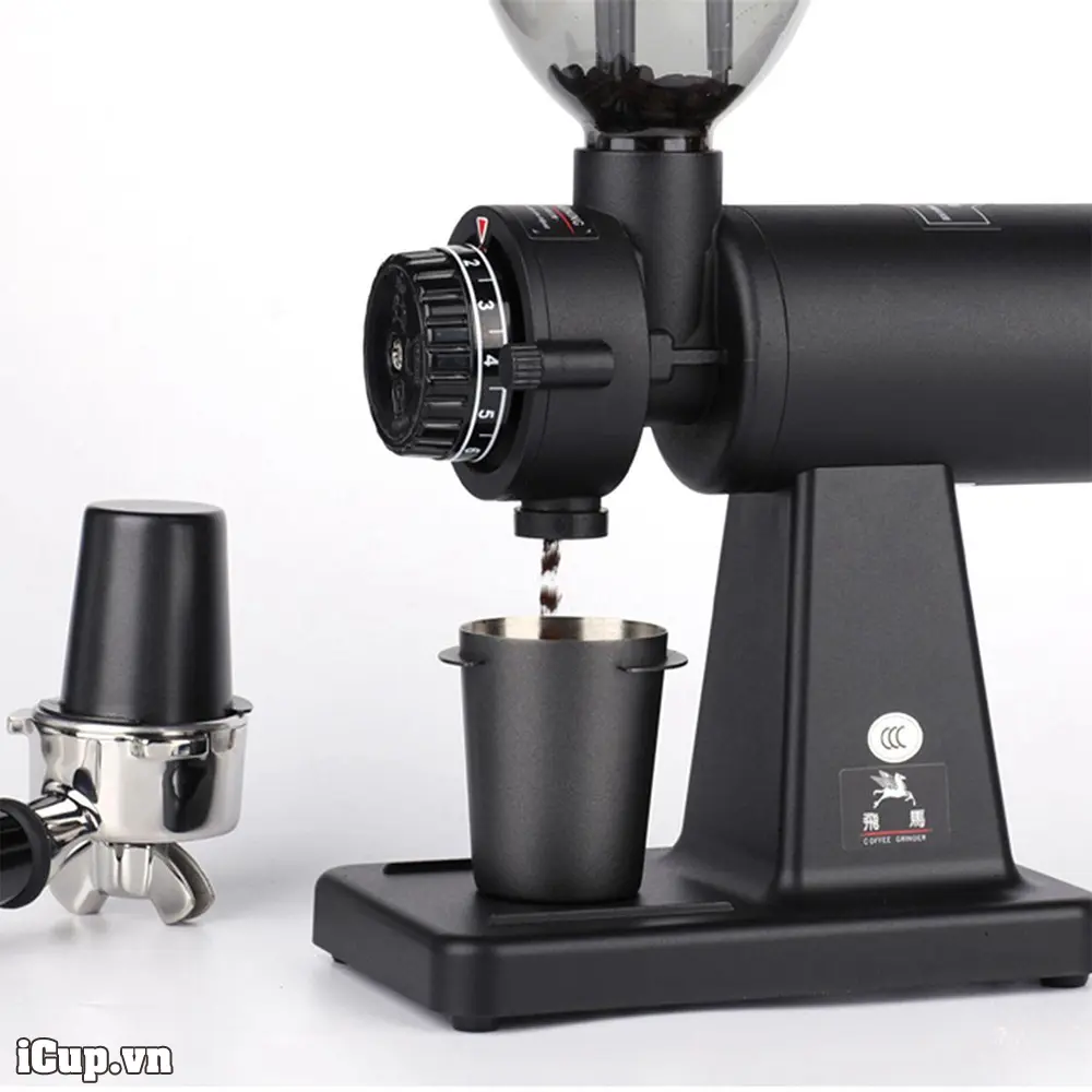 Dosing cup 58mm màu sơn đen - iCup